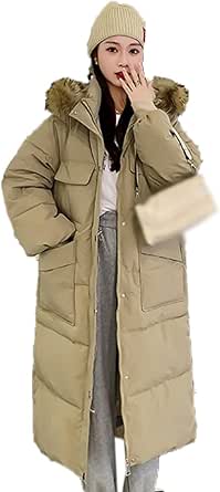 Amazon | QPQPQ ダウンコート ダウンジャケット レディース ロングコート 秋冬 カジュアル aライン アウター シンプル ...