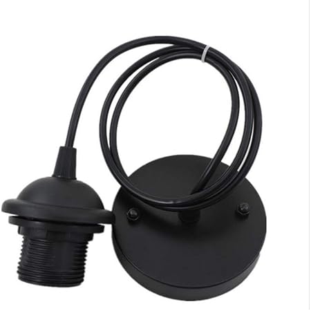 Linkind Ceiling Pendant Light Fitting, Metal E27 Screw Lamp Holder with ...