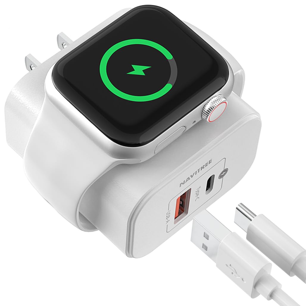 Amazon.com: NAVITREE 3-in-1 Charger Block, Built-in Watch Charger, 20W ...