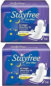 STAYFREE best Dry-Max All Night Ultra-Dry With Wings - XXL (14 +14 ...