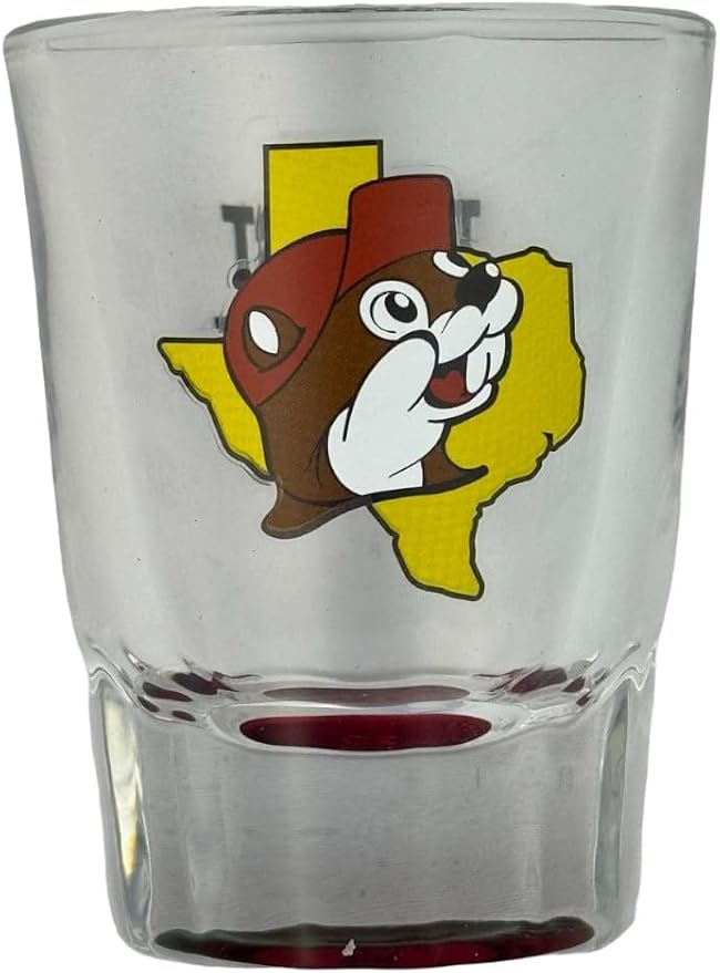 Amazon.com | Buc-ee's Themed Shot Glasses - 6+ Varieties (Glass, The ...