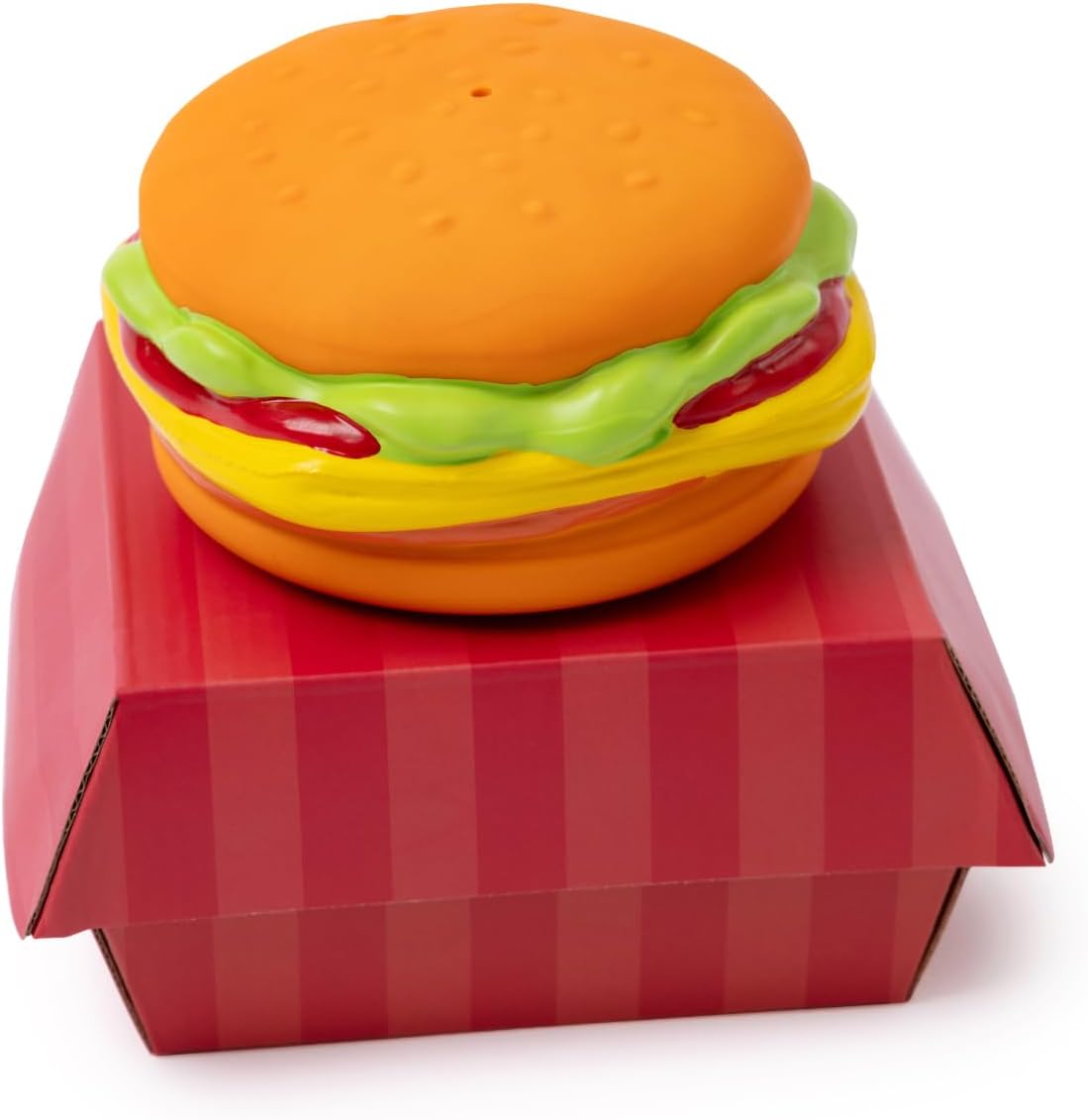 Pet Supplies : Pet Squeak Toys : Petmate Products Bite Hamburger Soft ...