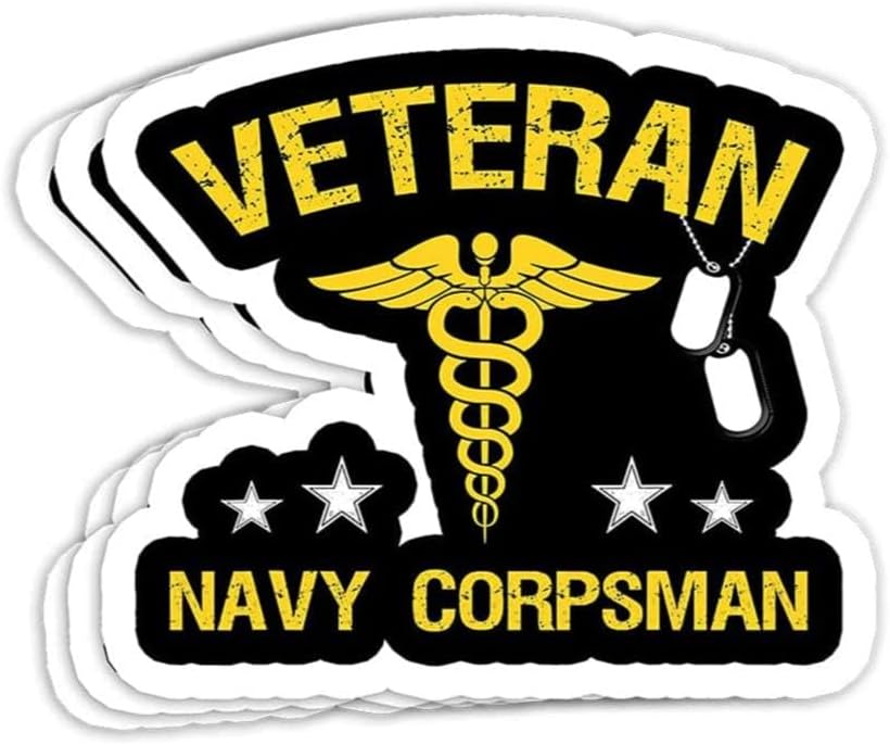 Amazon.com: Veteran Navy Corpsman Gift Decorations - Decals Stickers ...