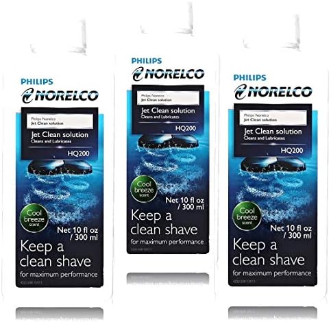 Amazon.com: Philips Norelco HQ200 Jet Clean Solution, 10 Ounce - 3 Pack ...
