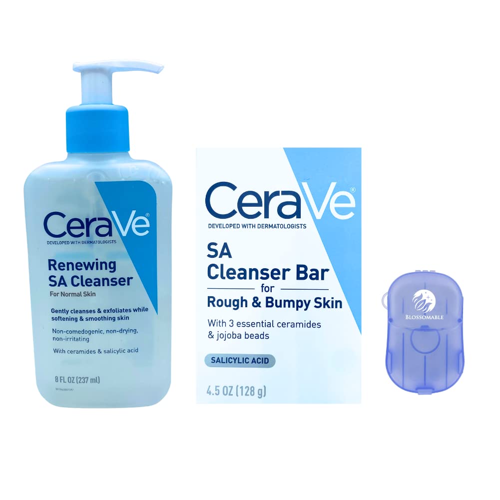 Amazon.com : BLOSSOMABLE Renewing SA Cleanser & SA Cleanser Bar ...