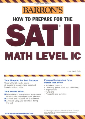 Amazon.com: How to Prepare for the SAT II Math Level IC (BARRON'S HOW ...