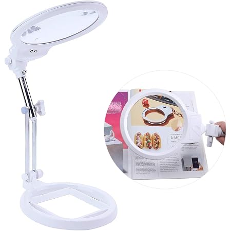 Amazon.com: Magnifying Glass with Light and Stand, Lighted Desktop ...