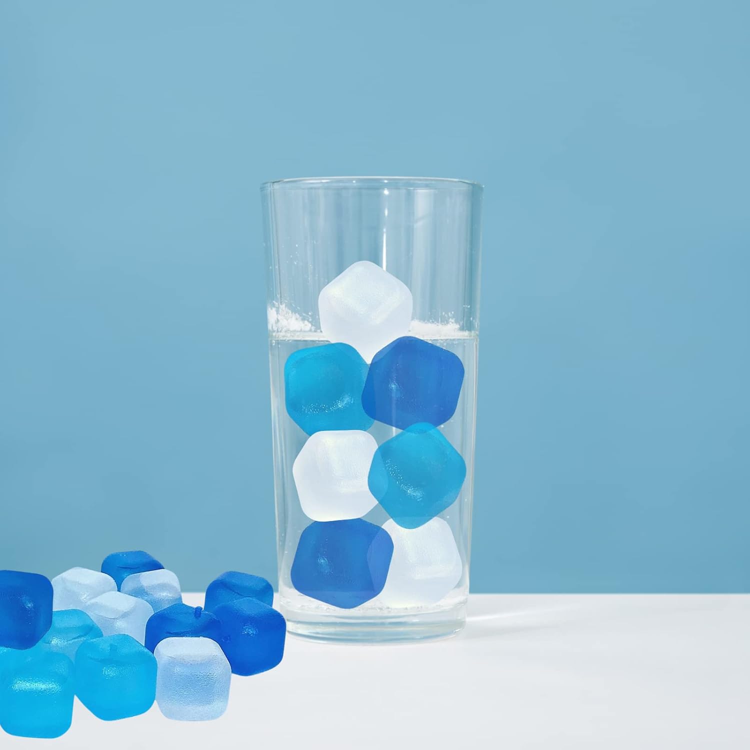 Amazon.com: Reusable Ice Cube, 60 Pack Plastic Ice Cubes for Drinks BPA ...