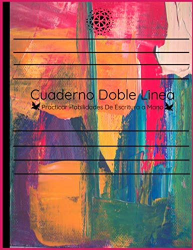 Cuaderno Doble Linea Practicar Habilidades De Escritura A Mano Cuaderno ...