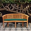 Gardenista® | Water Resistant Curved Banana Bench Seat Cushion Pad ...