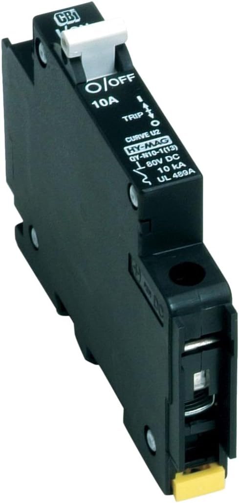 American Electrical C10A1P-80VDC 10-Amp 1-Pole DIN Rail Mounted Circuit ...