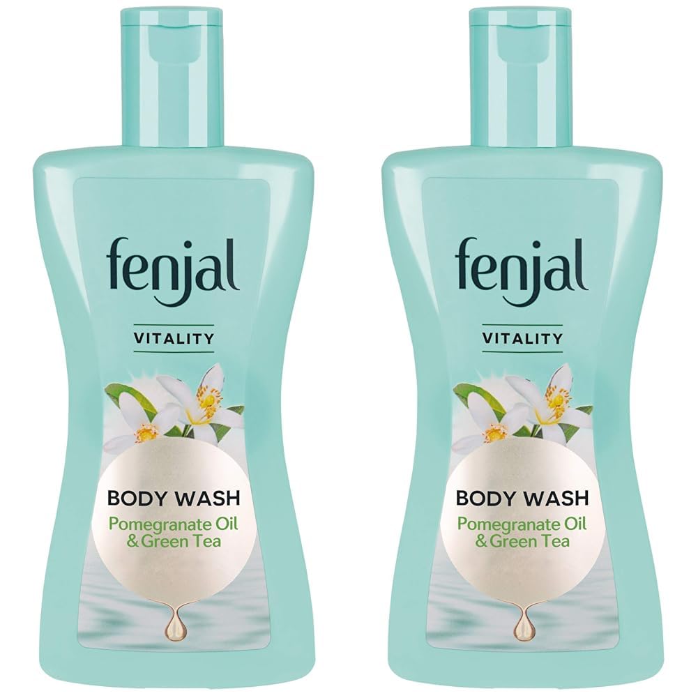 fenjal Vitality Body Wash Pomegarante Oil & Green Tea, 200 ml (Pack of ...