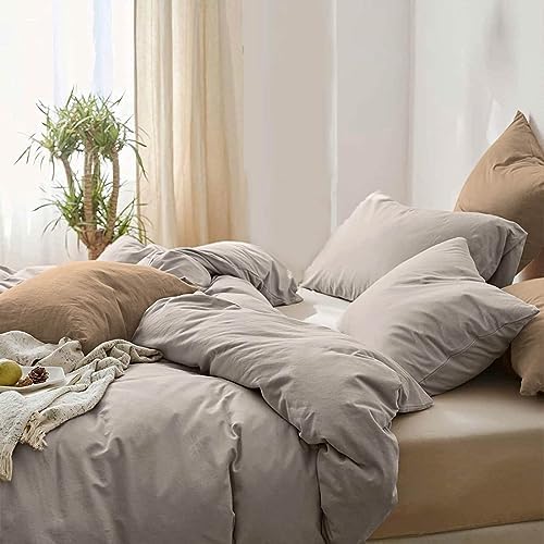 Amazon.com: ROSGONIA King Size Comforter Set Taupe Brown, 3pcs(1 Boho ...