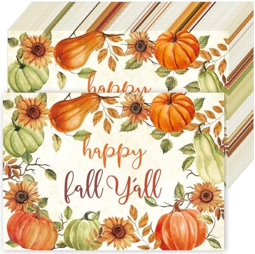 Amazon.com: Gift Boutique - Disposable Paper Round Harvest Place Mats ...