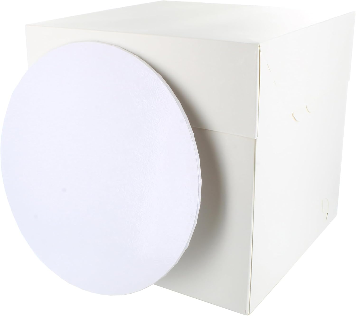 Culpitt Tall Cake Box & White Cake Board Set | 8" | 8 x 8 x 8 Inch ...