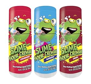 Amazon.com : Slime Sour Crush 3 Pack Liquid Sour Candy 1.85 FL OZ Each ...