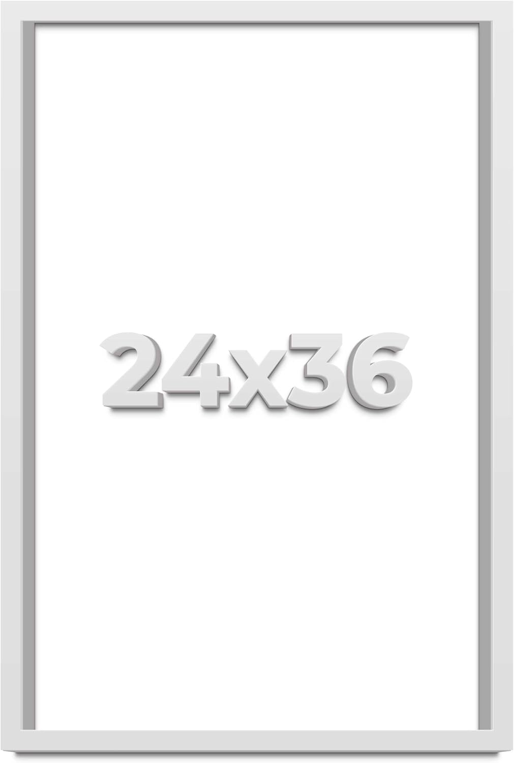 Amazon.com - 24x36 Shadow Box High Gloss White Display Frame | 1.625 ...