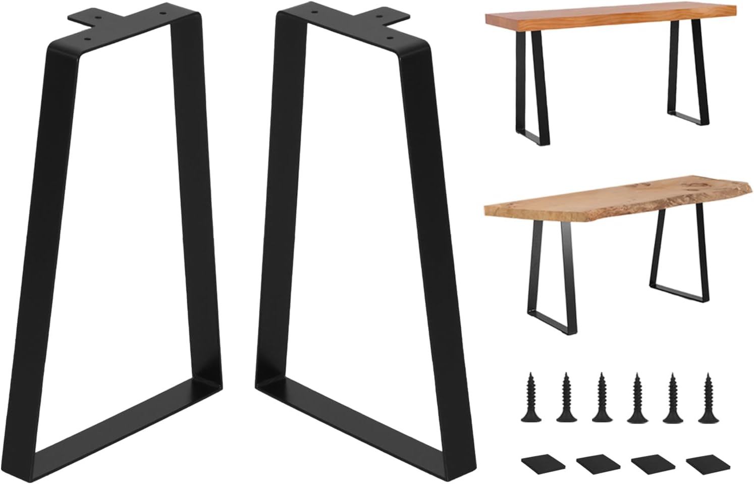Amazon.com: QLLY Trapezoid Metal Legs, Coffee Table Leg, End Table Leg ...