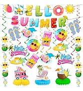 Amazon.com: Summer Party Decorations, Summer Decorations includes Hello ...