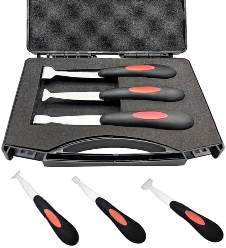 Amazon.com: BOVIEER Windshield Urethane Scraper Tool Kit, Car Glass Bottom Glue Remover Tools ...