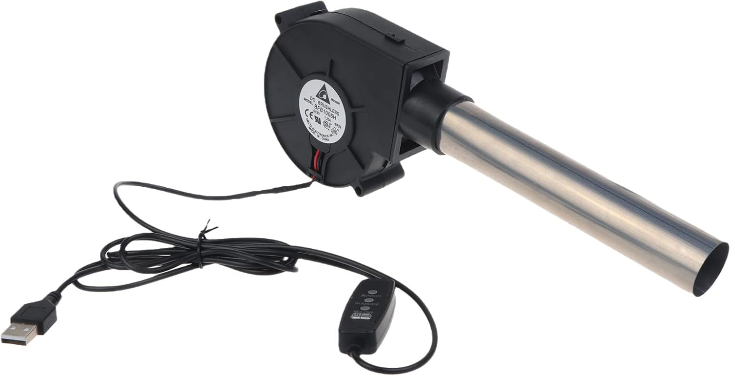Amazon.com : Portable BBQ Fan Air Blower Fire Blower Adjustable Speed ...
