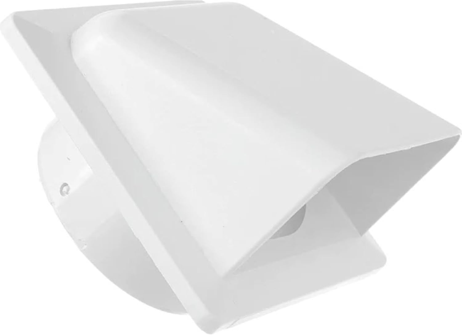 MYPURECORE White External Vent Cover Kit - 100mm Hooded Cowl with ...