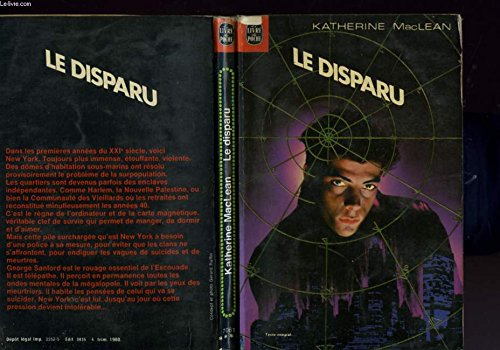 Amazon.com: Le disparu: 9782253025757: Katherine MacLean: Books