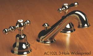 Rohl Chrome Cisal Lavatory Faucet with Metal Cross Handles - Touch On ...