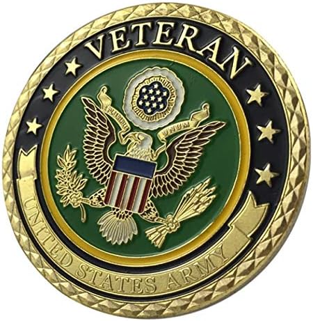 Amazon.com: U.S. Army USA | Veteran | Gold Plated Challenge Coin : Toys ...