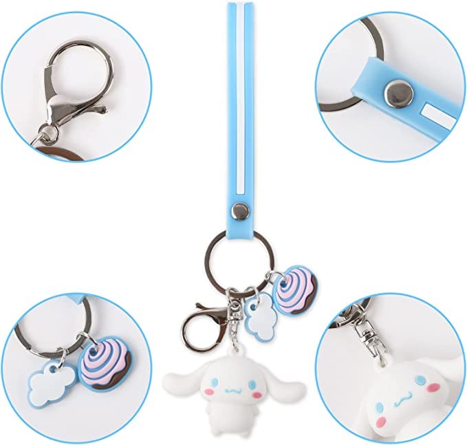 Snapklik.com : ZAAHH 2 Pcs Lovely Anime Keychain Set Cute Anime Figure ...