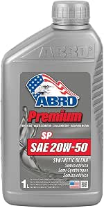 Amazon.com: ABRO 20W-50 SP Synthetic Blend Motor Oil Premium, 1L ...