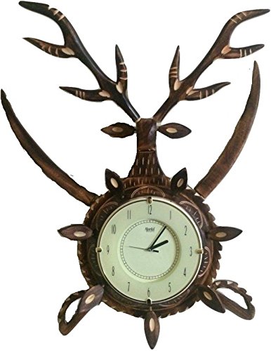 Buy You2Deal Analog Deer Shape Wall Clock Talwar Online at Low Prices ...