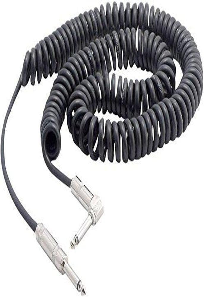 Amazon.com: Pyle-Pro PCBLGF25 Coiled 1/4" Male To 1/4" Right Angle Male ...