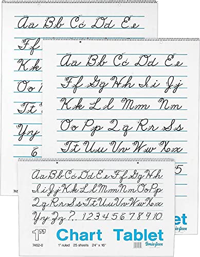 Snapklik.com : Pacon 74620 Chart Tablets w/Cursive Cover