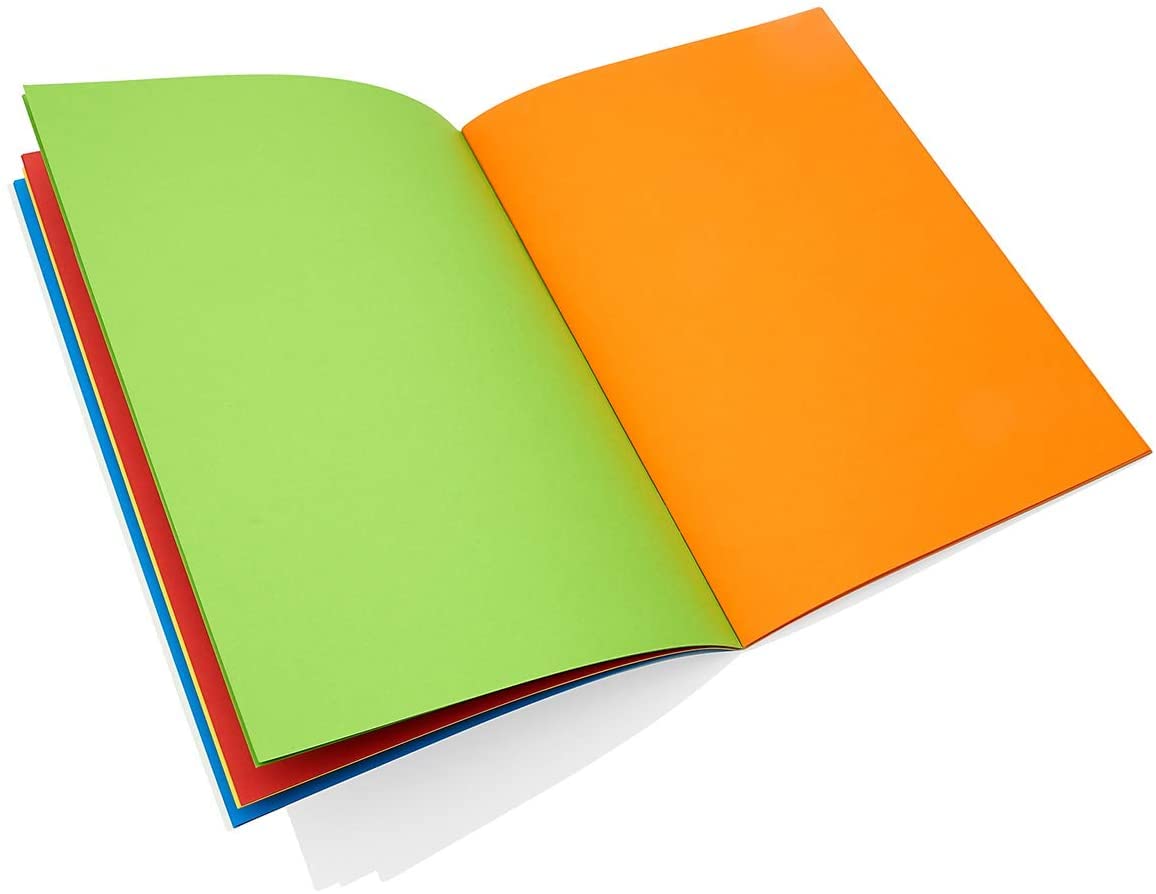 Scrapbook Paper Colours Livholic 100 Pack Heavy Colored Paper