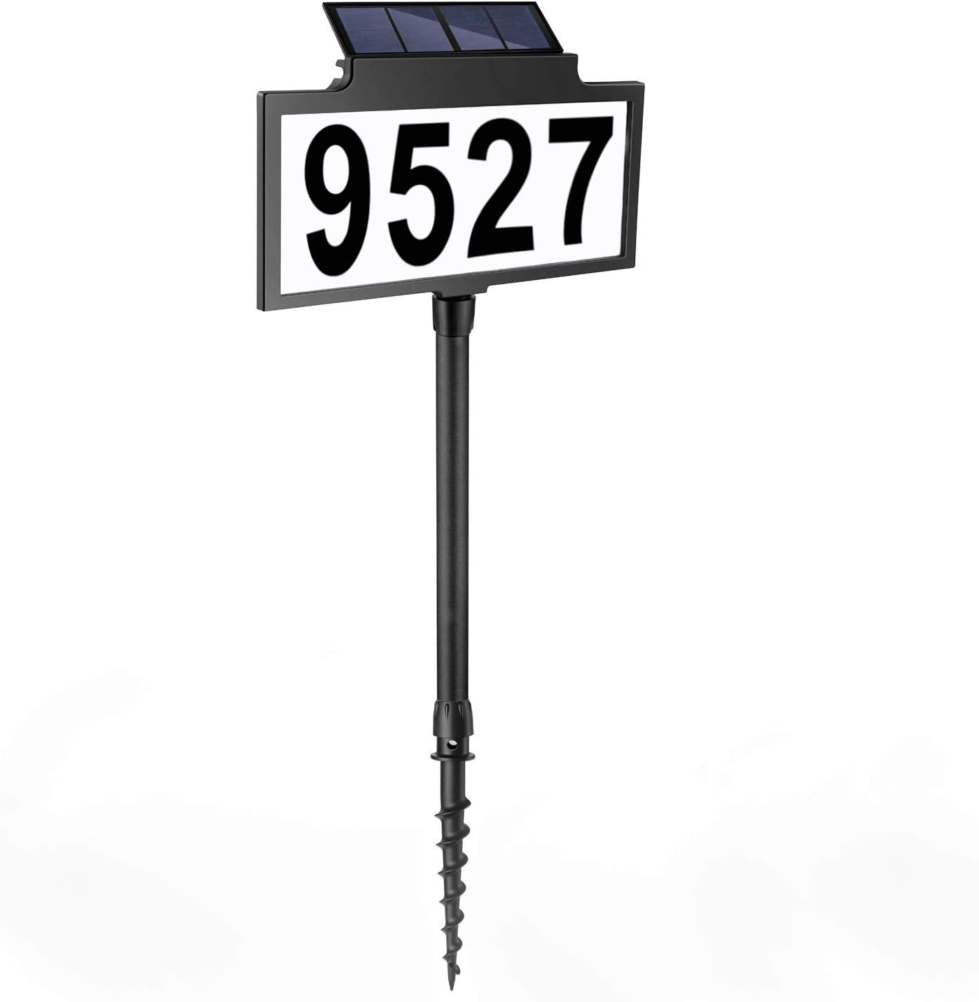 Amazon.com: Solar Powered Lighted Address Number Sign for House ...
