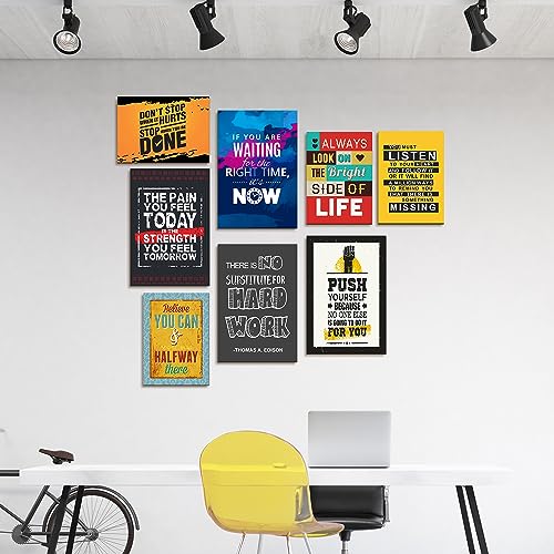 PAPER PLANE DESIGN Gym workout motivational quotes wall framed posters ...