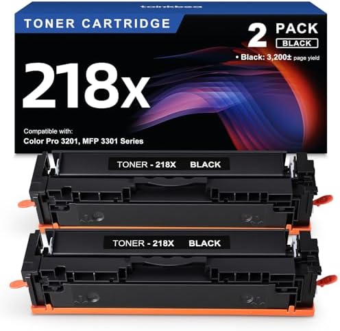 Amazon.com: 218X Black High Yield Toner Cartridge (No Chip) Compatible ...