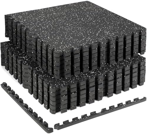 Amazon.com: HIAARO 0.79in Extra-Thick 48 Sq Ft Exercise Equipment Mats ...