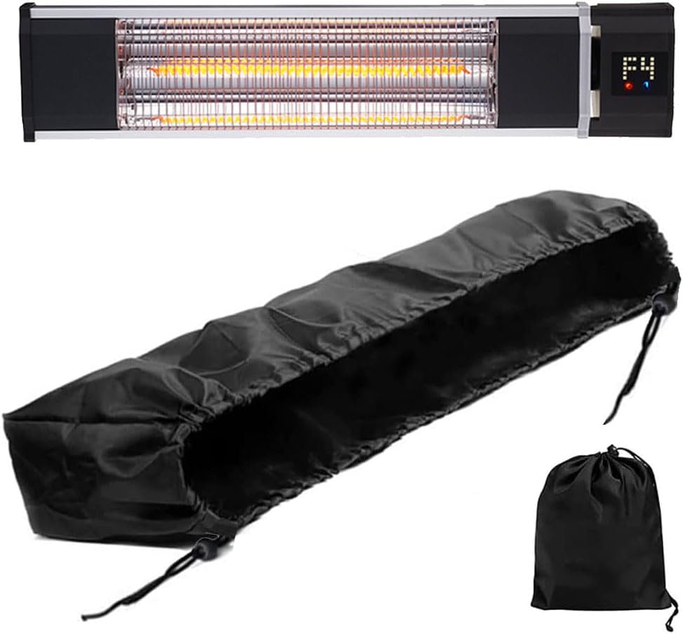 Amazon.com: Kecugres Black Electric Mounted Patio Heater Cover ...