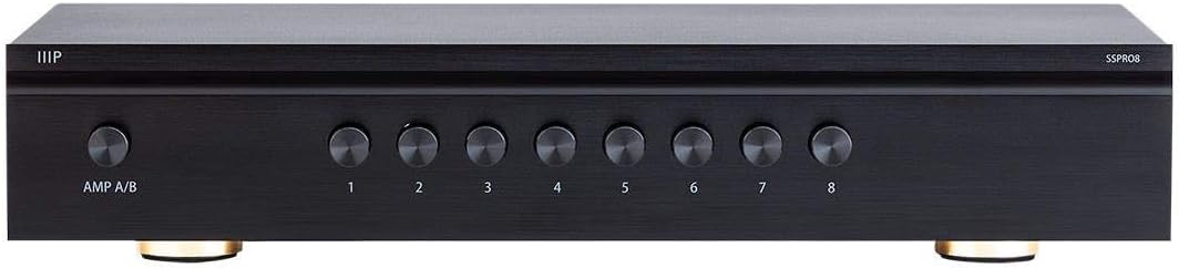 Amazon.com: Monoprice SS-Pro 8 High Power Dual Source 300 Watt 8 Pair Impedance Matching Speaker ...