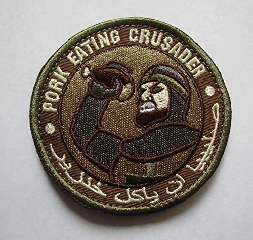 Amazon.com: Pork Eating Crusader Military Patch Fabric Embroidered ...