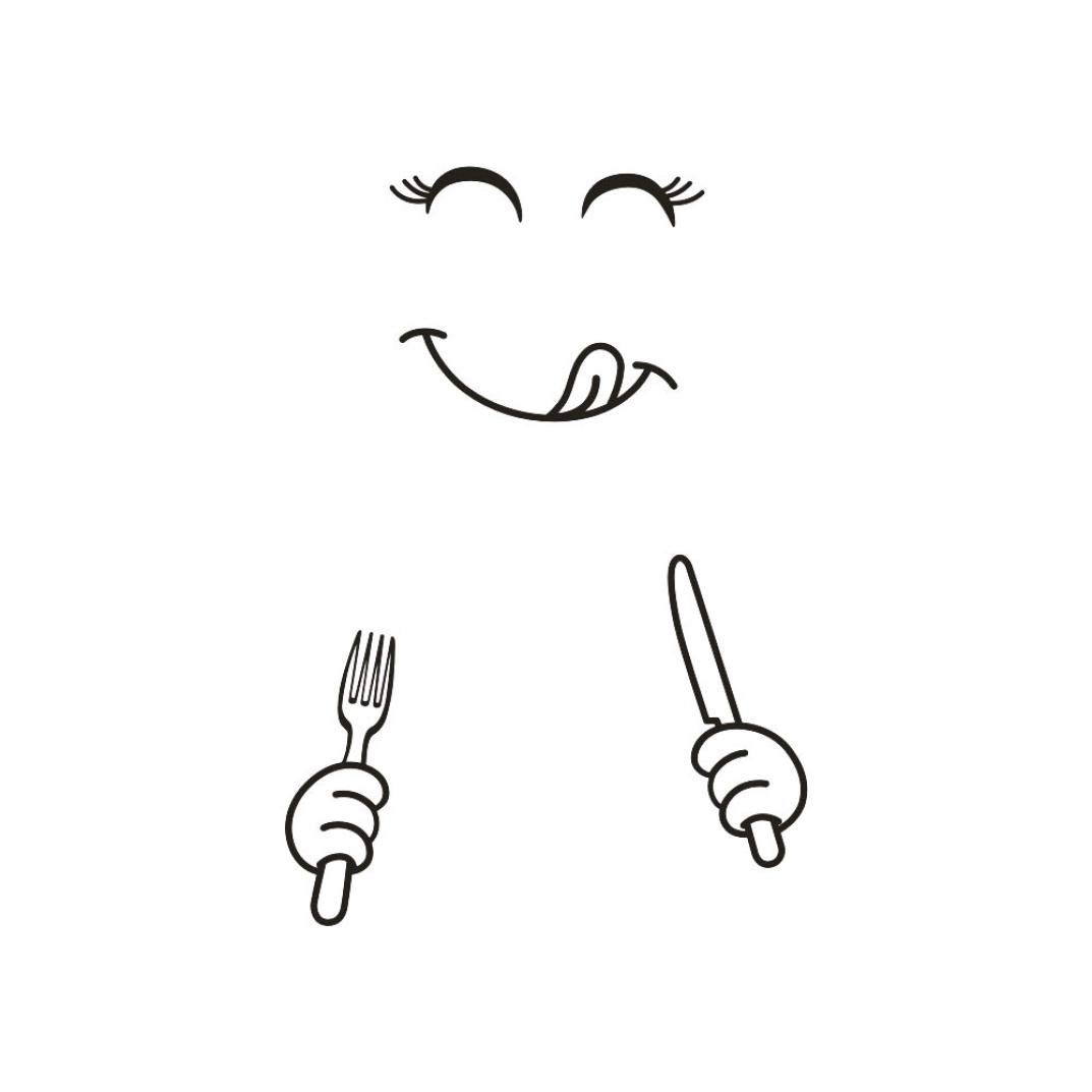 Happy Stick Figure Face
