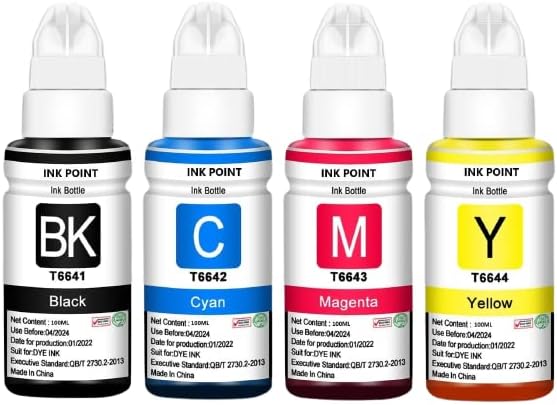 INK POINT T664 Refill Ink for Epson L130, L360, L380, L361, L565, L210 ...