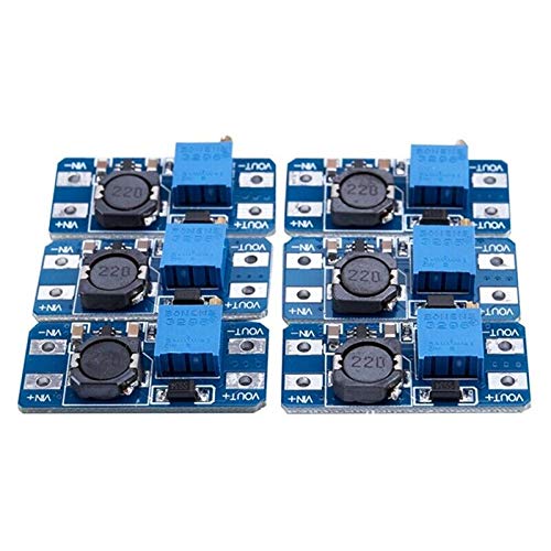 Generic 6pcs MT3608 DC 2A Step Up Power Booster Module 2v-24v Boost ...