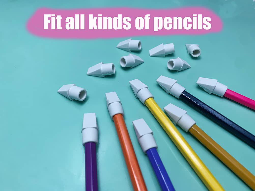Snapklik.com : White Pencil Top Erasers,200 Pack, Cap Erasers,Pencil ...