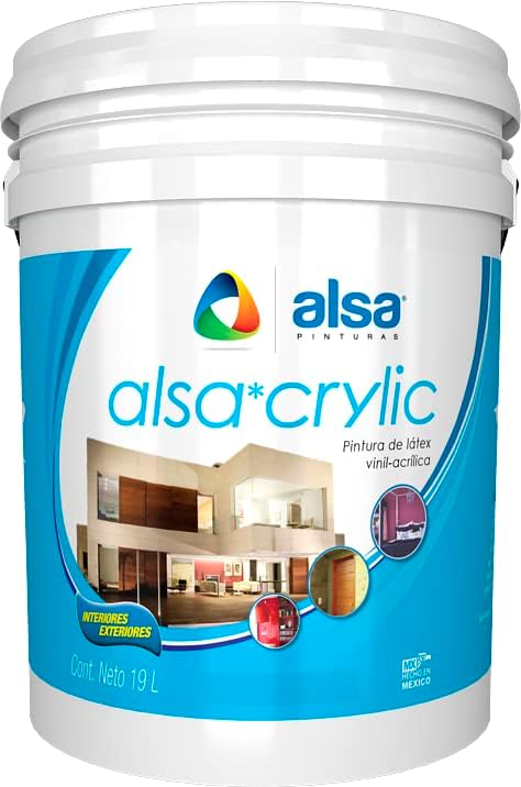 Pintura Vinilica - Acrilica, Durabilidad 10 años, ALSA CRYLIC, Máxima ...
