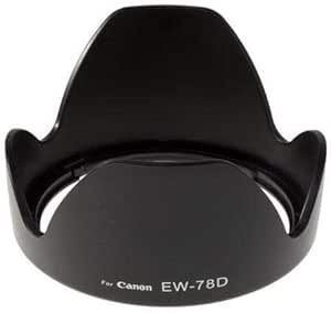 Amazon.com : ProOptic Dedicated Lens Hood for Canon EF 28-200 USM & EF-S 18-200mm Lens (EW-78D ...