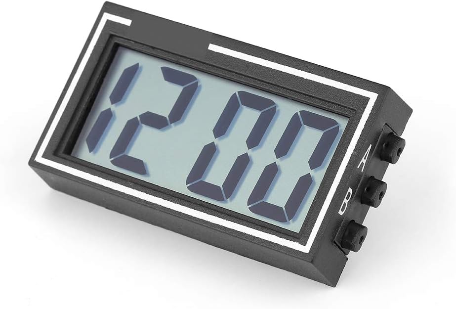 Amazon.com: 2 Pieces Stick on Dashboard Car Clock Mini Tiny Small ...
