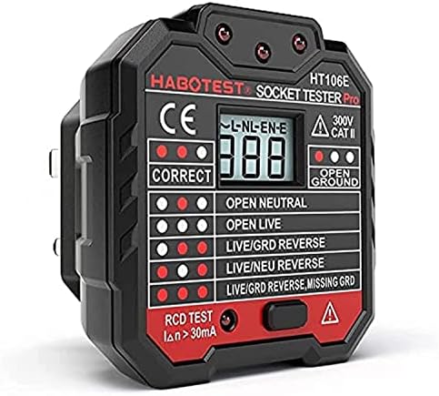 BE ONE Electric Socket Tester, BEONE Advanced RCD Automatic Neutral ...